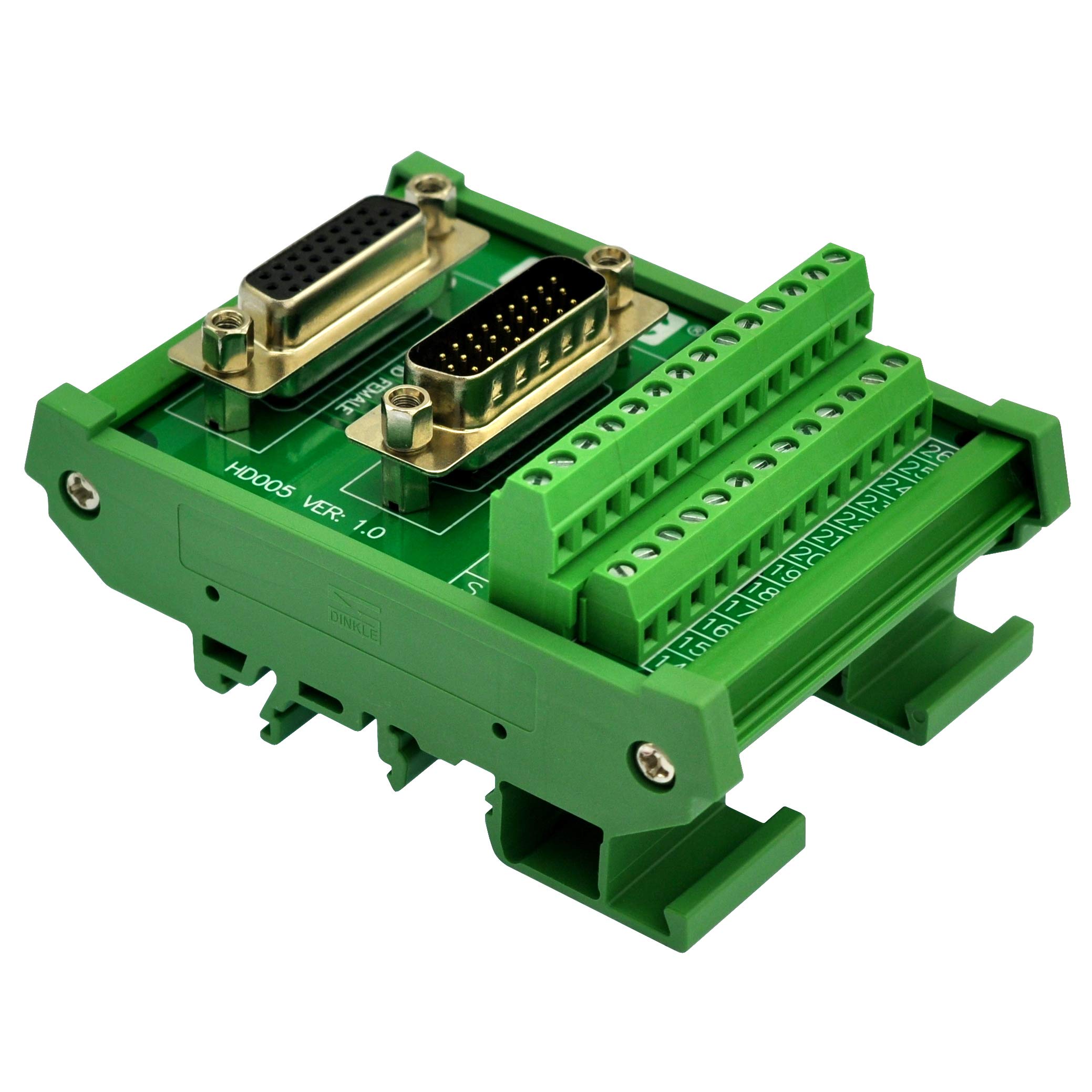 Snapklik.com : DIN Rail Mount D-SUB Male-Female Interface Module ...