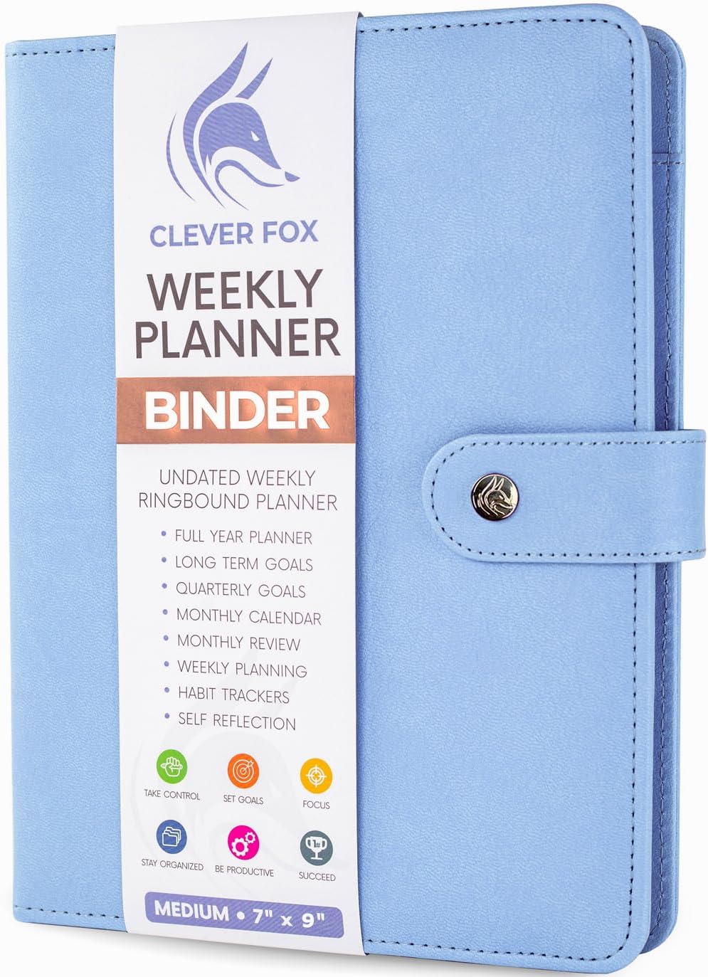 Clever Fox Weekly Planner Binder – Goal Setting Planner for Time ...
