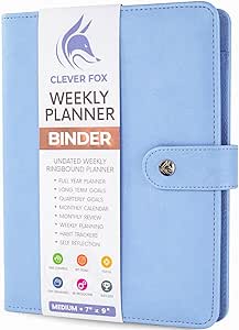 Clever Fox Weekly Planner Binder – Goal Setting Planner for Time ...