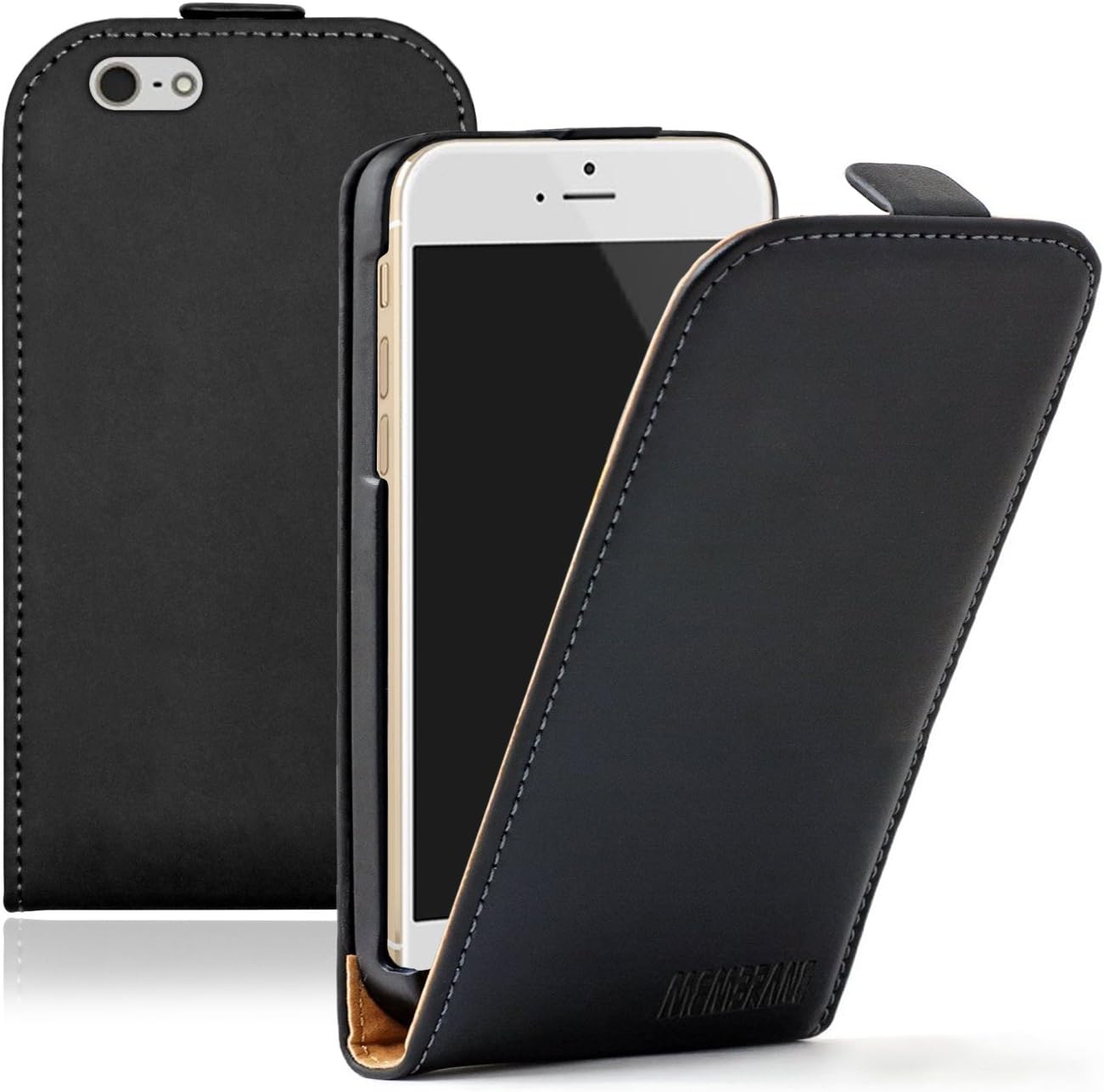 Amazon.com: Membrane - Ultra Slim Black Vertical Case for Apple iPhone ...