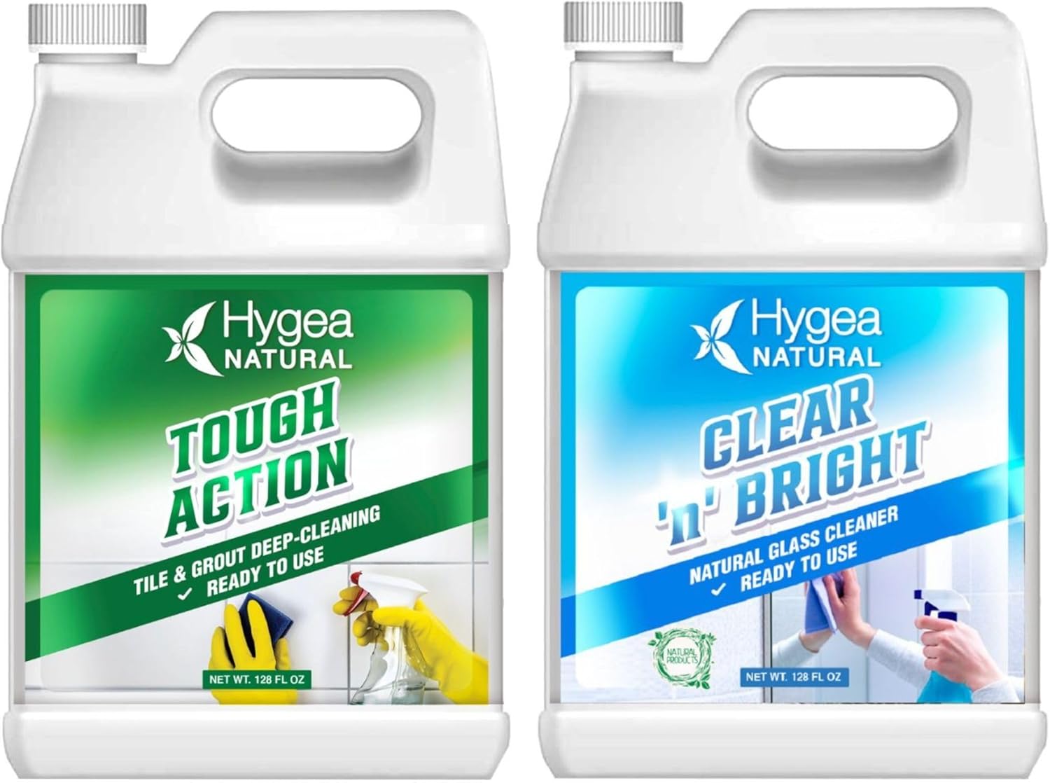 Amazon.com: Hygea Natural Tough Action Tile & Grout Deep Cleaning 128oz ...