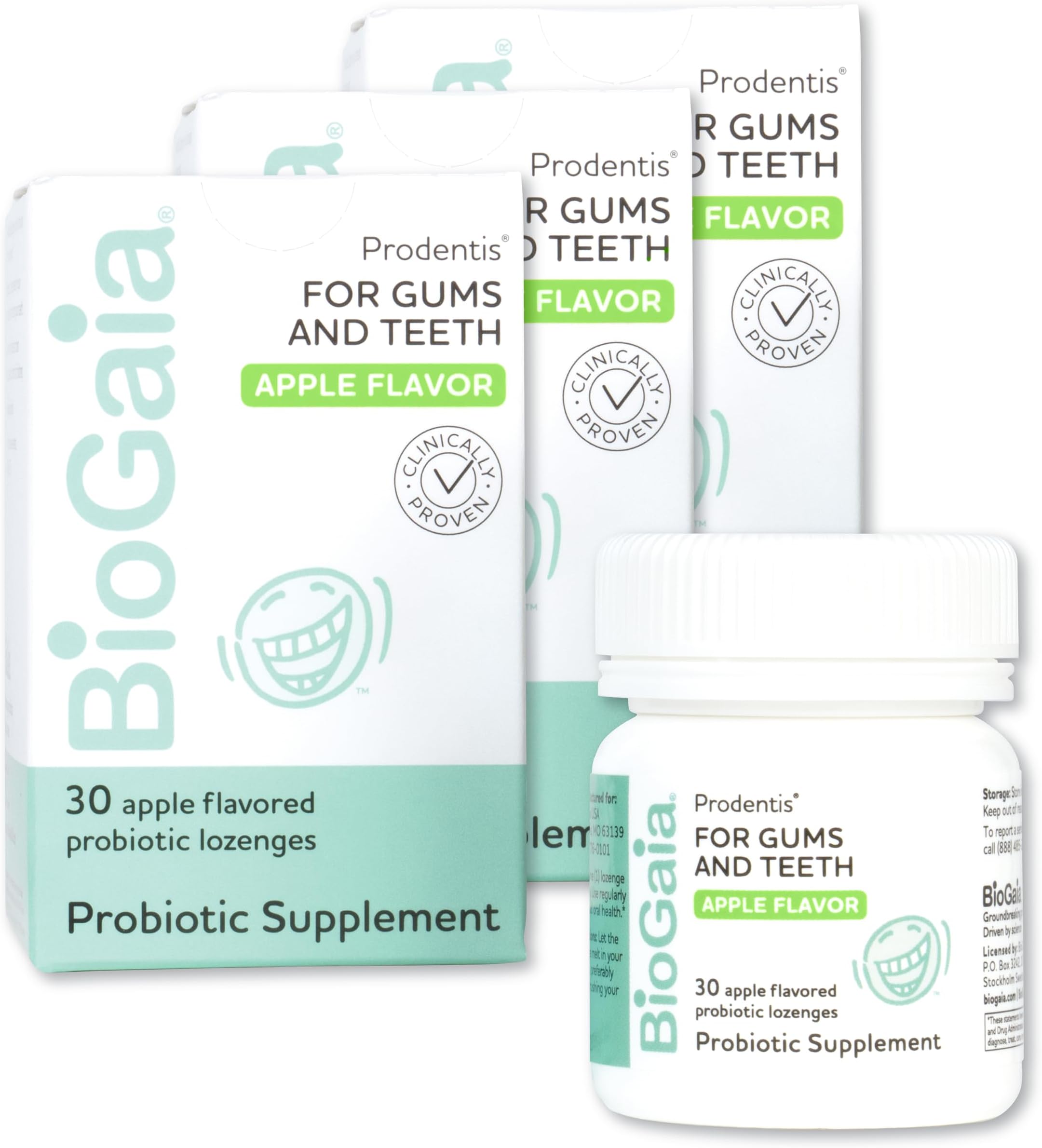 Amazon.com: BioGaia Prodentis 3-Pack Bundle | Dental Probiotics for ...