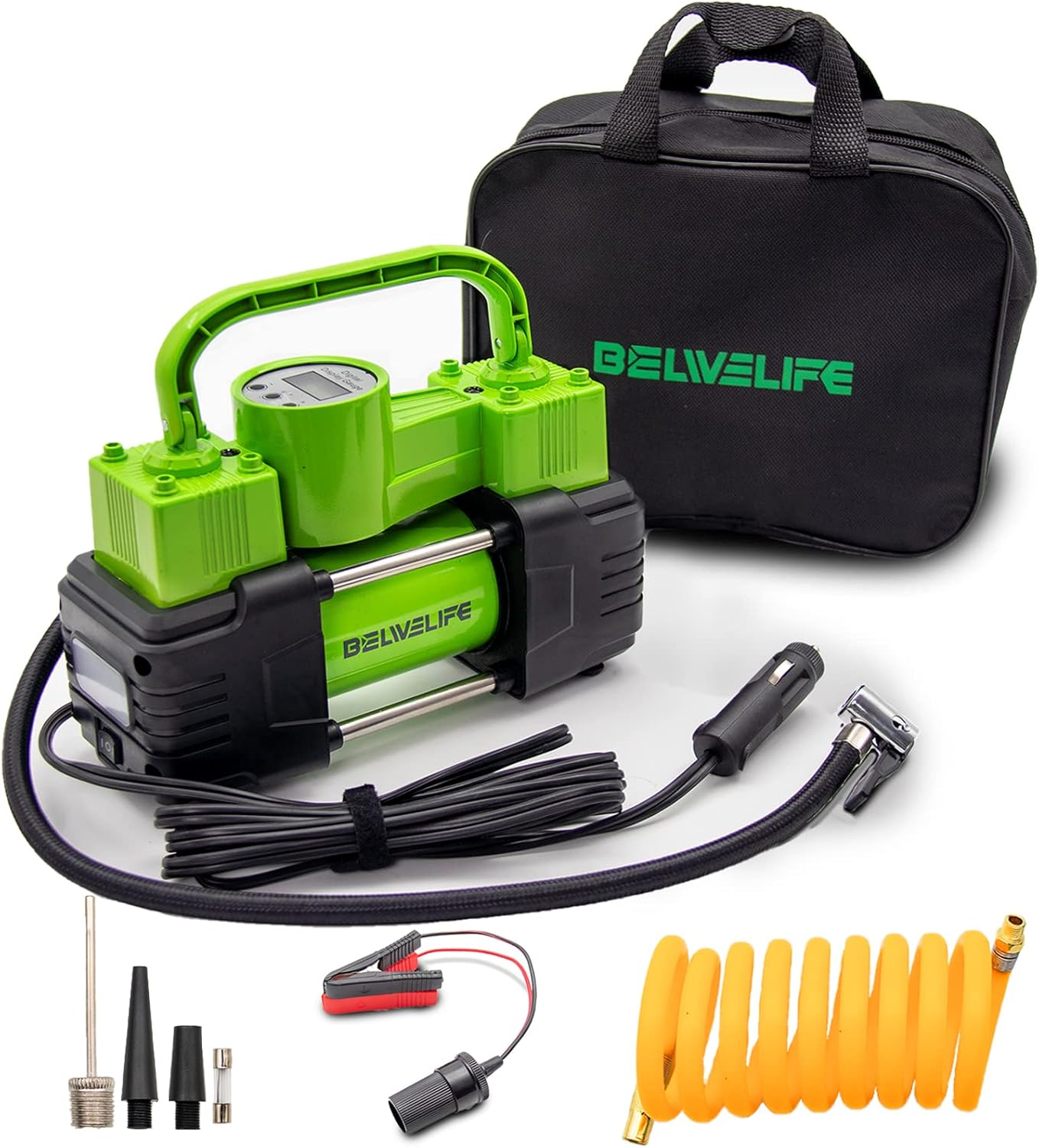 Amazon.com: BELIVELIFE Tire Inflator Portable Air Compressor 100PSI ...