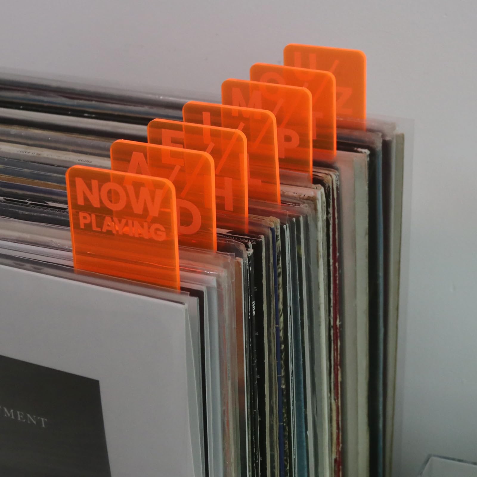 Acrylic Vinyl Record Dividers: Fluorescent Records Organizer Tabs LPs ...