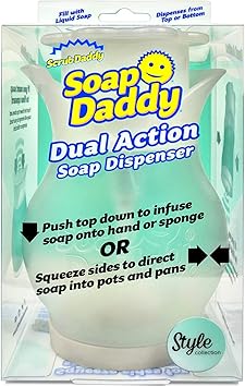 Amazon.com: Scrub Daddy Soap Dispenser for Kitchen and Bathroom - Soap ...