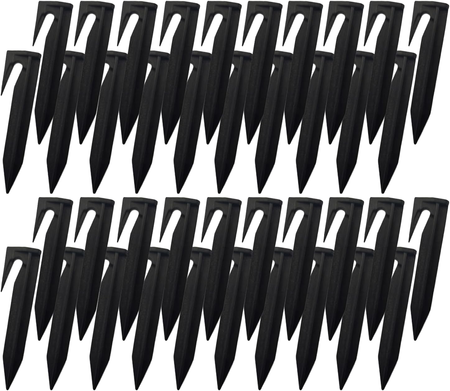 Amazon.com : EMBerg (100 Count) Plastic Boundary Wire Stakes Lawn Pegs ...
