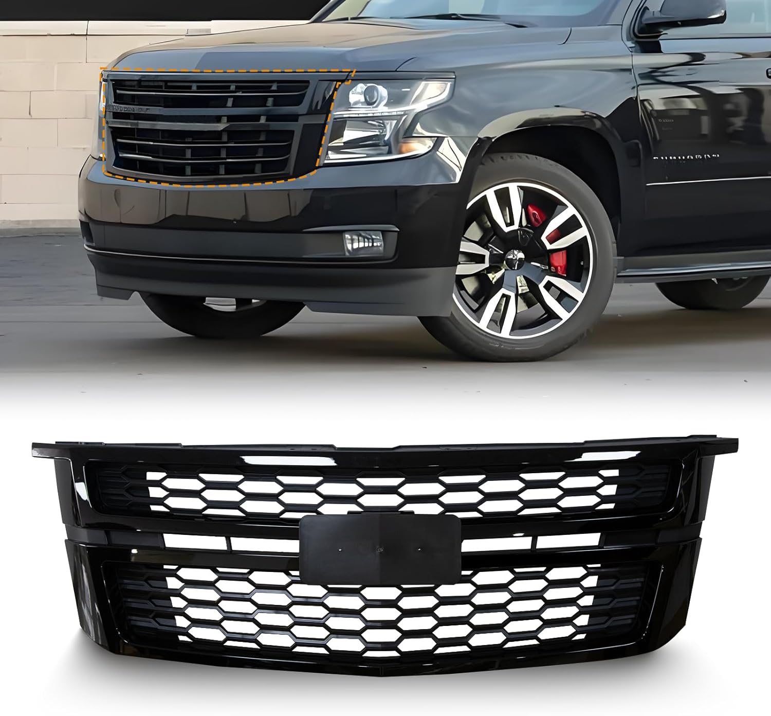 Amazon.com: Kspeed Front Bumper Grill Fit For 2015 2016 2017 2018 2019 ...