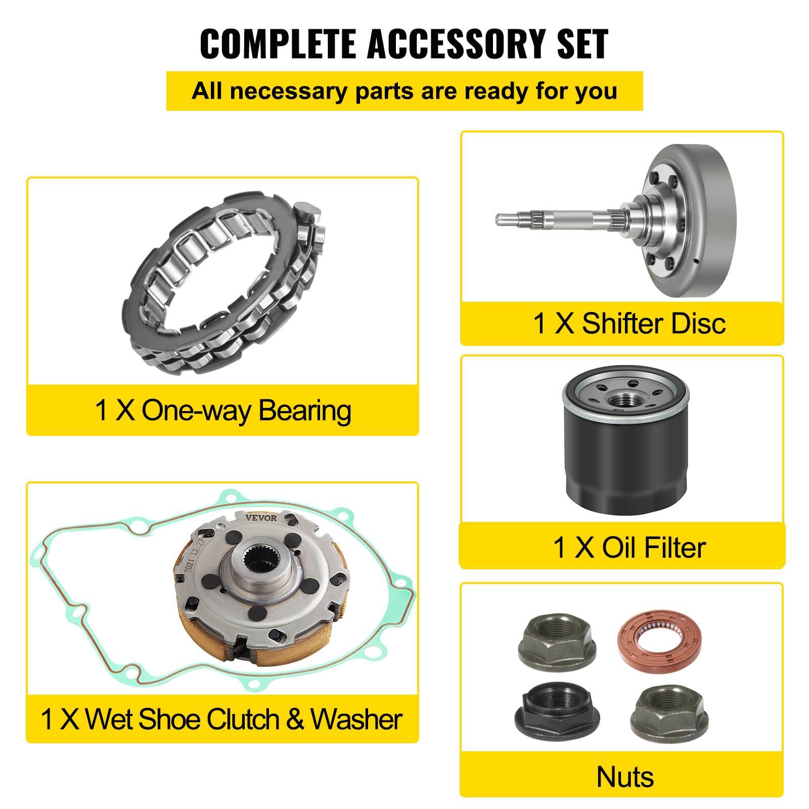 Mophorn Wet Clutch Kits Assembly compatible with UTV ATV 500 700 MSU ...