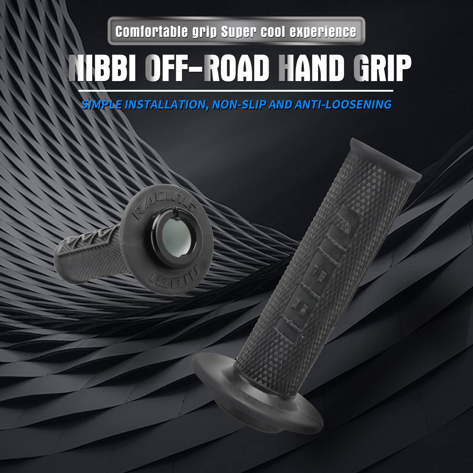 Snapklik.com : NIBBI 7/8 Throttle Grips 22mm Handle Lock On Grip For ...