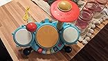 Amazon.com: Kids Drum Toy with Music, Beats Flash Light and Adjustable ...