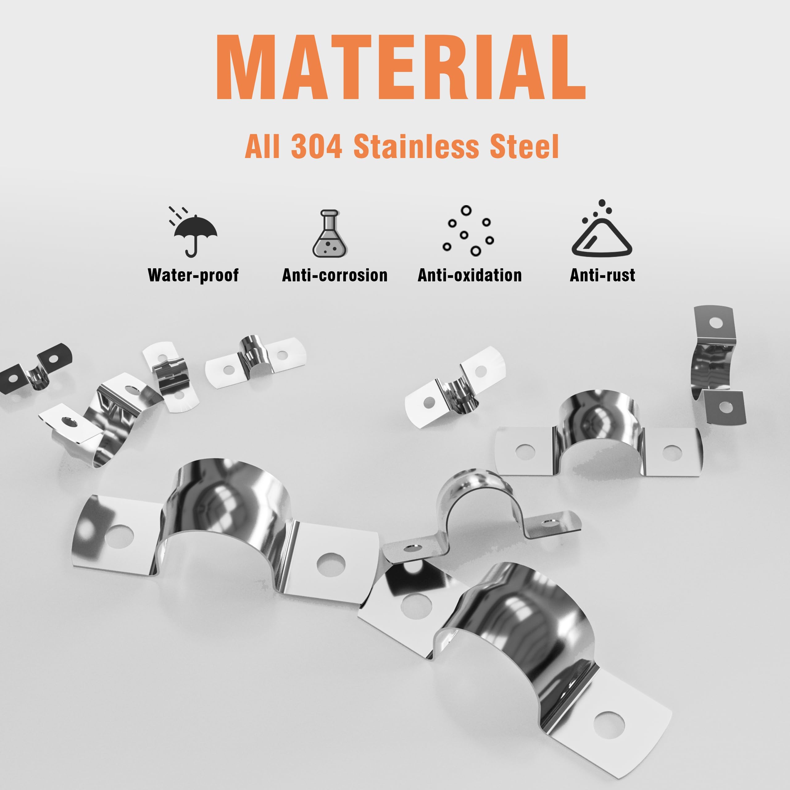 Snapklik.com : 220Pcs 14 Sizes Pipe Strap Clamp Assortment Kit, M5-M40 ...