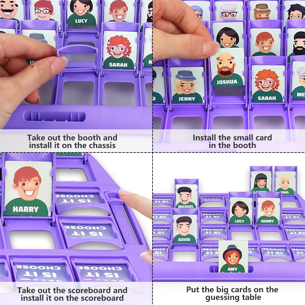 AVCXEC Guess Who, Guess Who Game for Kids, Guess Who Travel Game, Funny ...