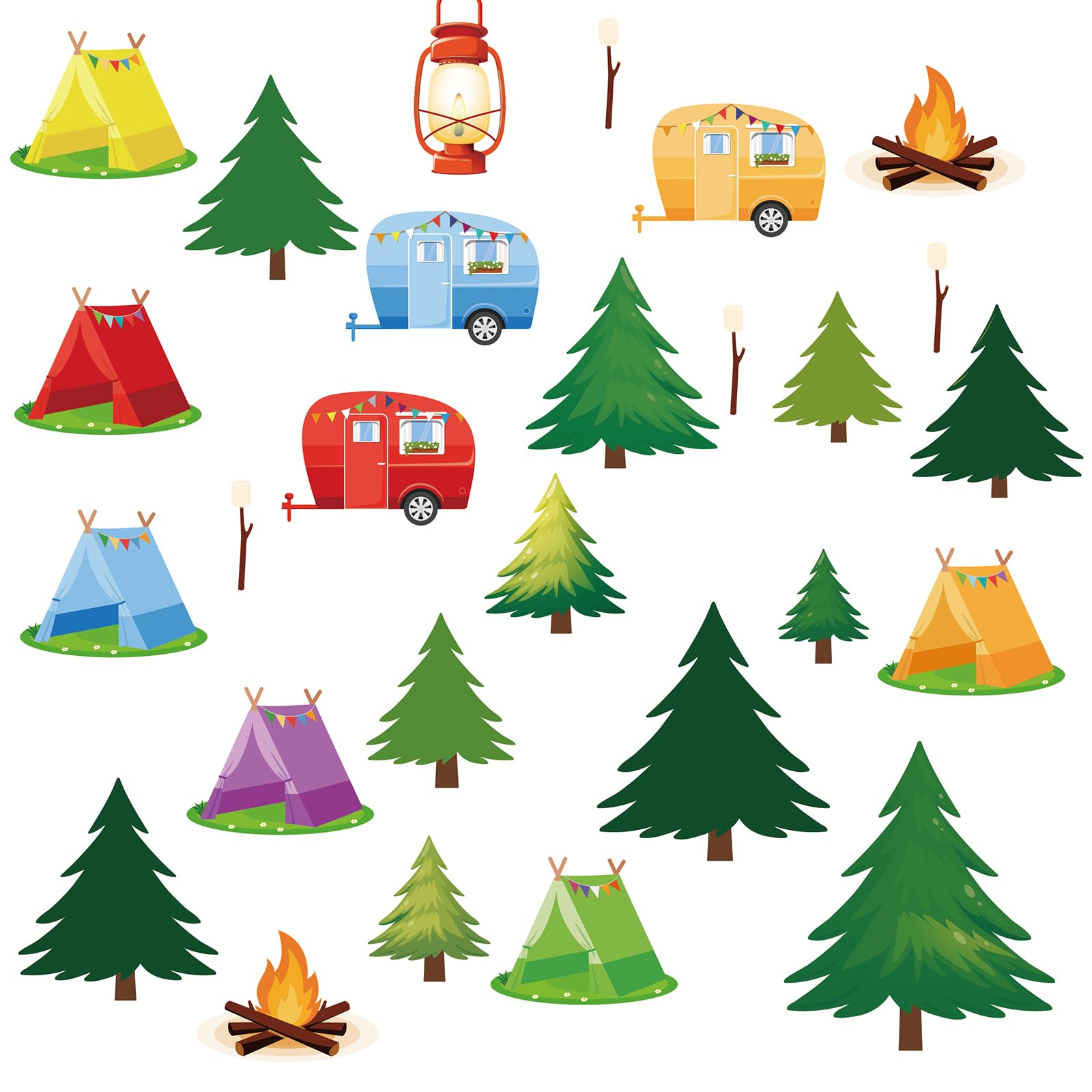 Snapklik.com : 54 Pcs Cupcake Toppers And Cake Toppers Cake Decorations ...