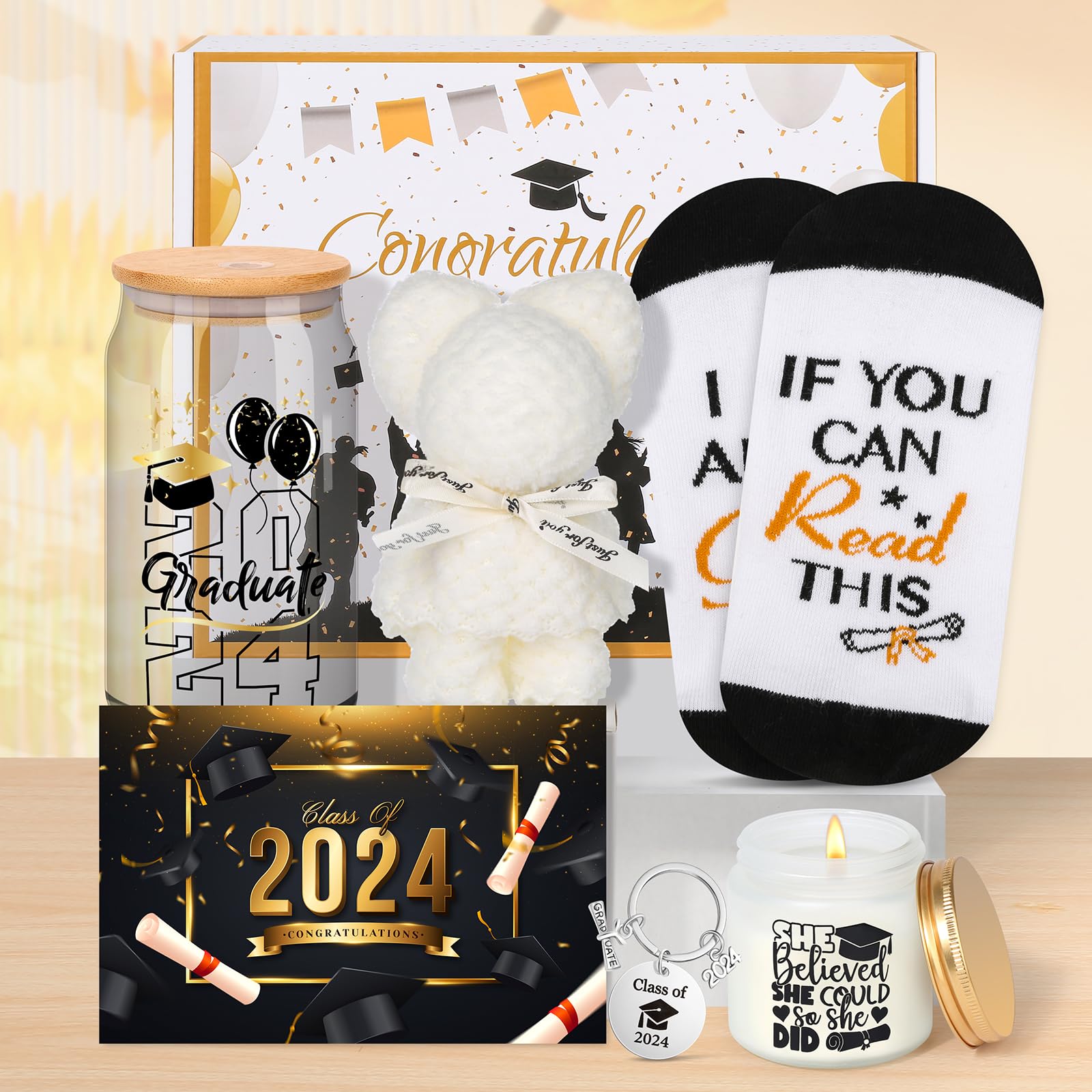 Amazon.com: Graduation Gifts for Her 2024, Congrats Grad Gift Basket ...