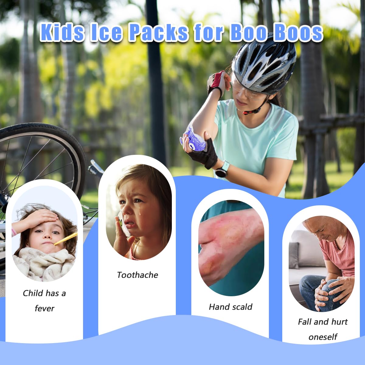 Snapklik.com : Kids Ice Pack, Hot Or Cold Pack Gel Cooling Pad ...