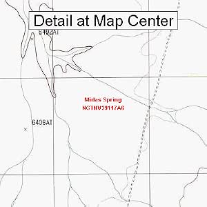 Amazon.com: USGS Topographic Quadrangle Map - Midas Spring, Nevada ...