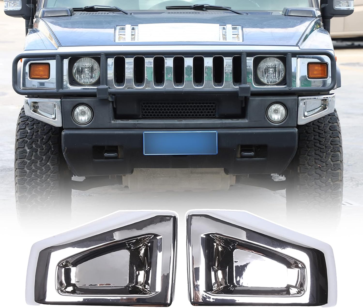 Amazon.com: Front Bumper Corner Bezel Covers Molding Compatible with ...