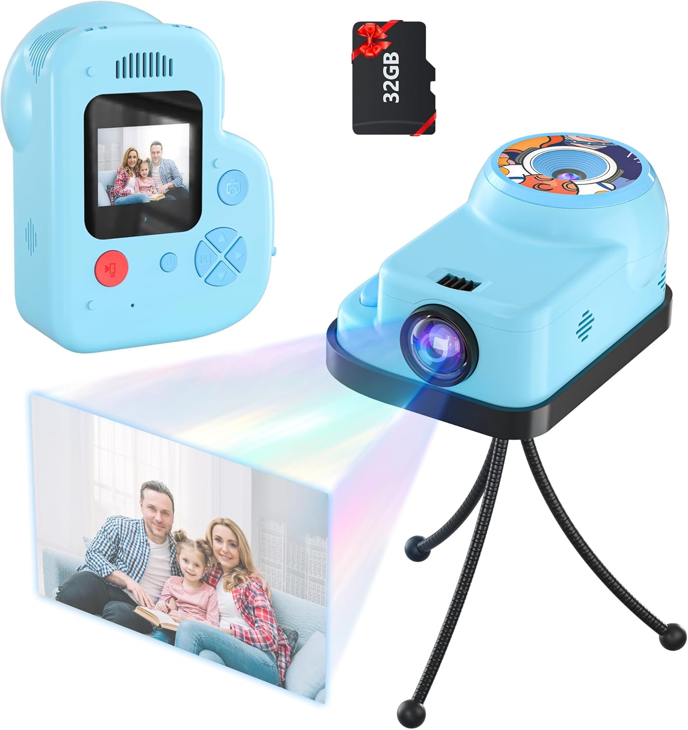 Amazon.com : Kids Camera Projector, Kids Projector with Camera, Digital ...