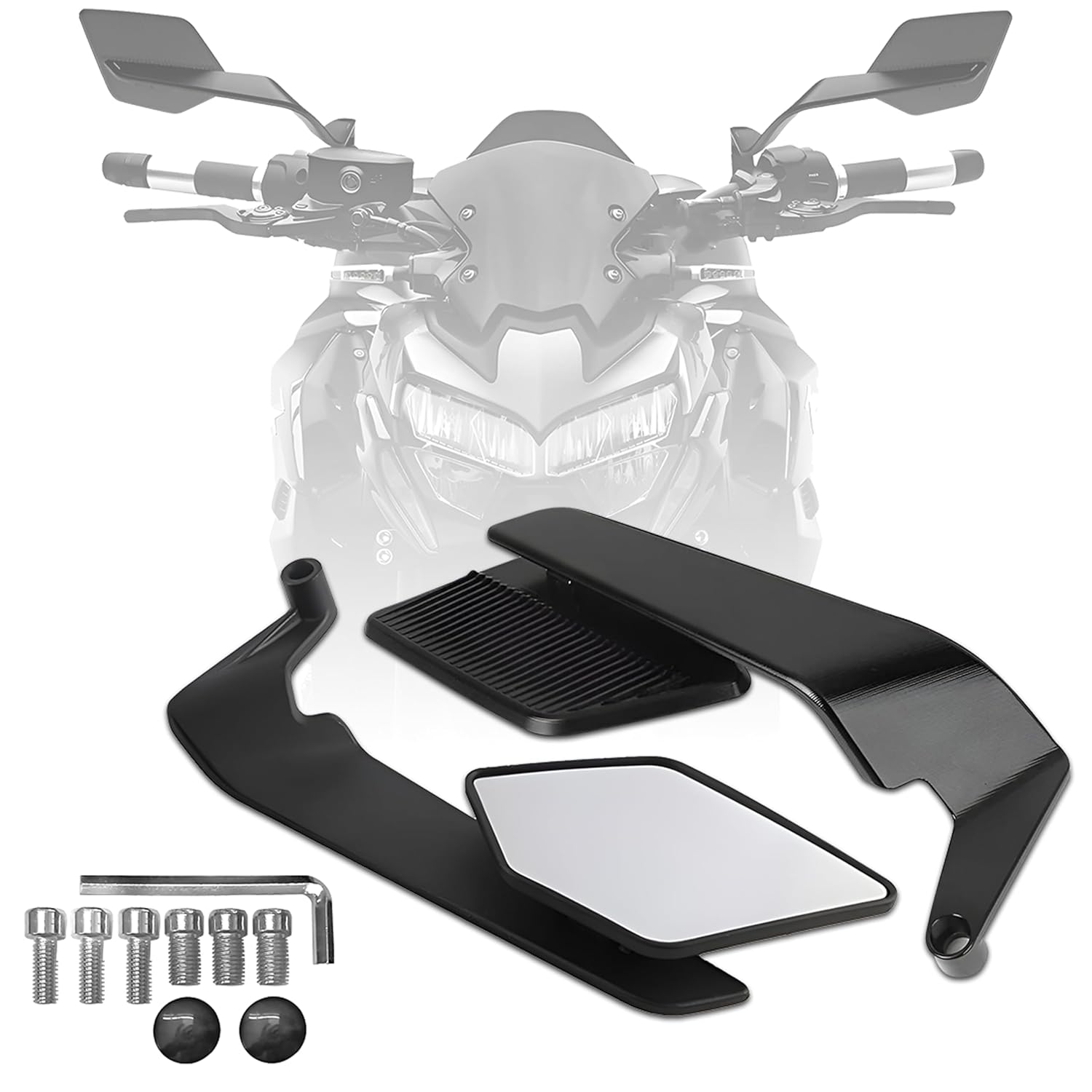 OBEROI'S TRADERS 180°Rotating Rear View Stealth Mirror York Fitting for ...
