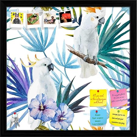 ArtzFolio Tropic Parrot | Bulletin Board Notice Pin Board | Vision Soft ...