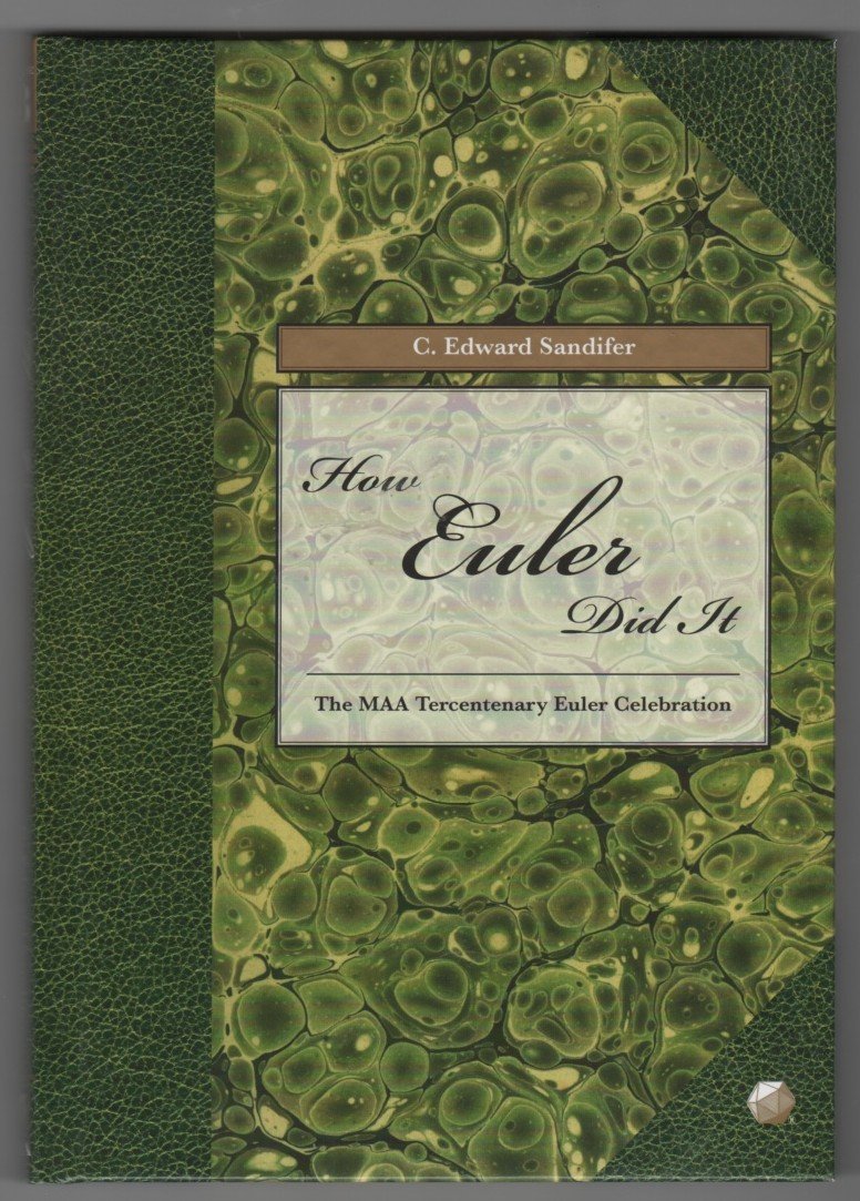 How Euler Did It: Sandifer, C. Edward: 9780883855638: Books - Amazon.ca