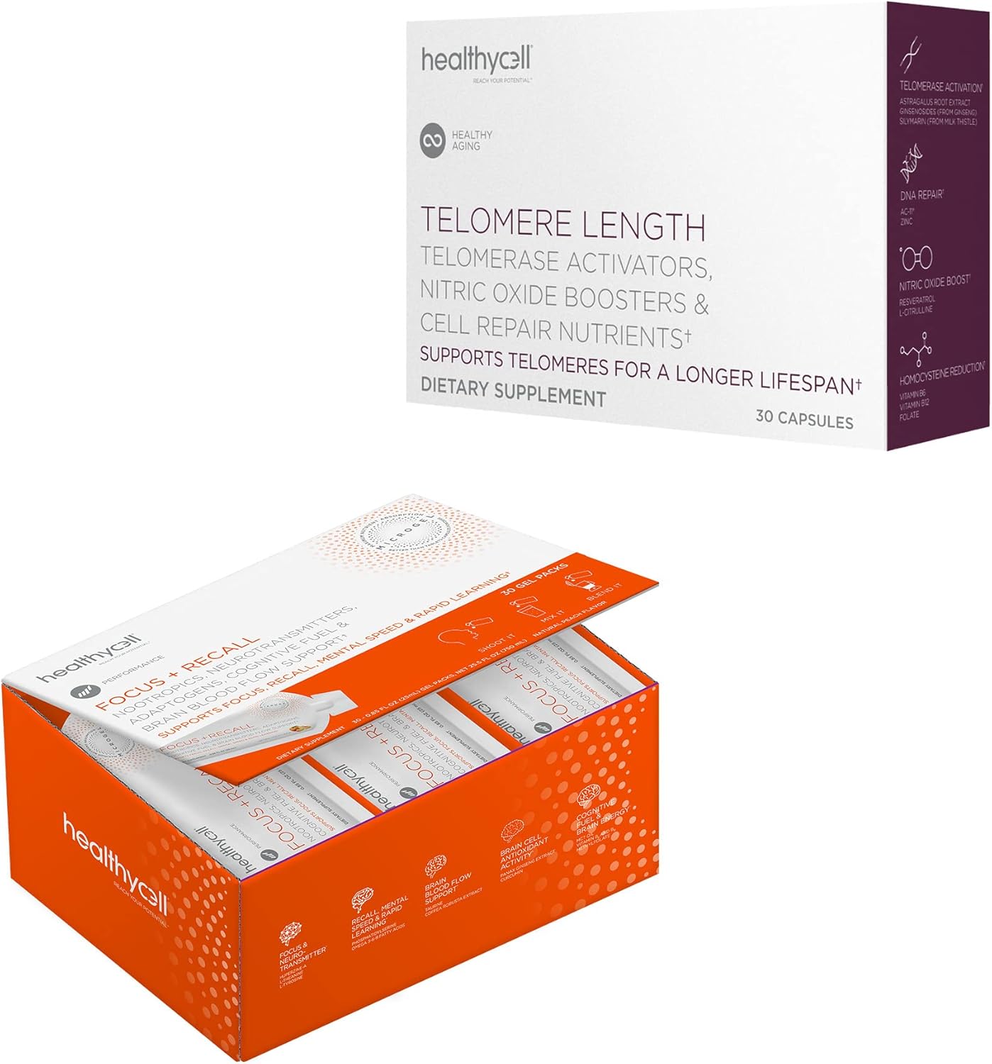 Amazon.com: Healthycell Focus + Recall & Telomere Length Bundle ...