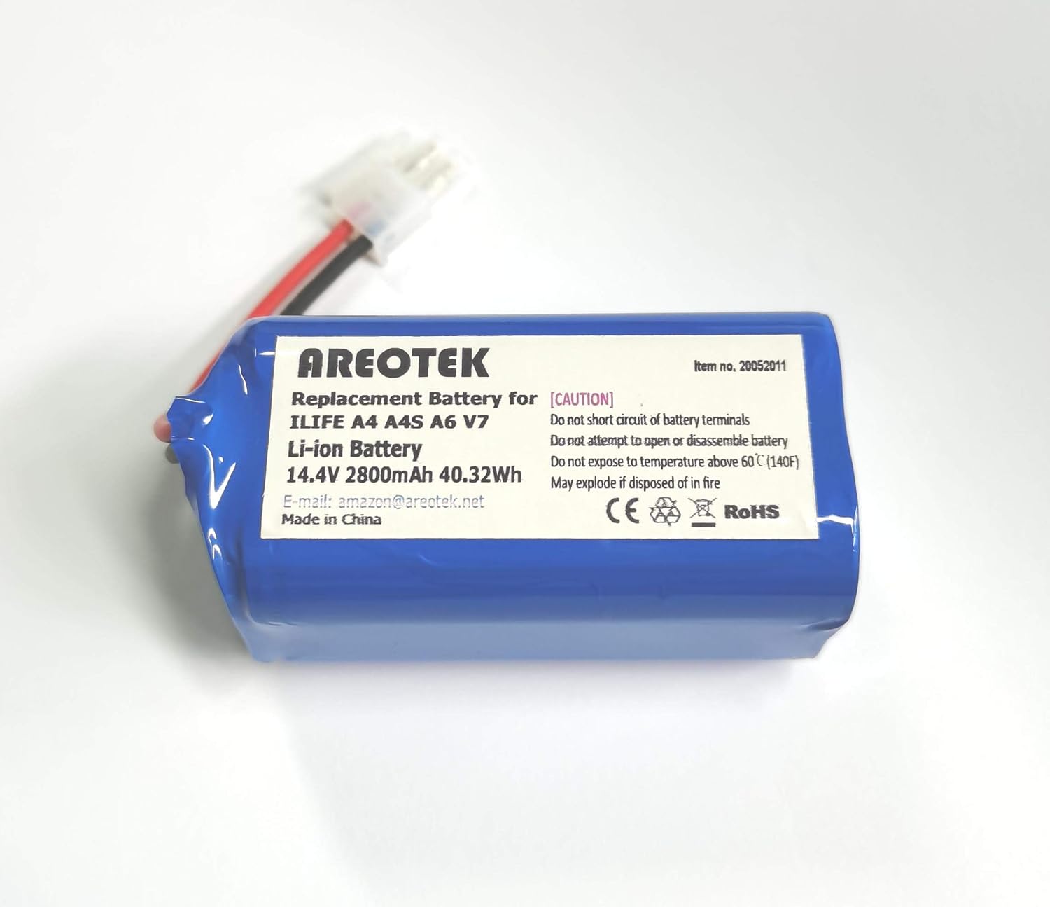 Amazon.com: 14.4v 2800mAh Li-ion Battery for ILIFE A4 A4S A6 V7 Robot ...