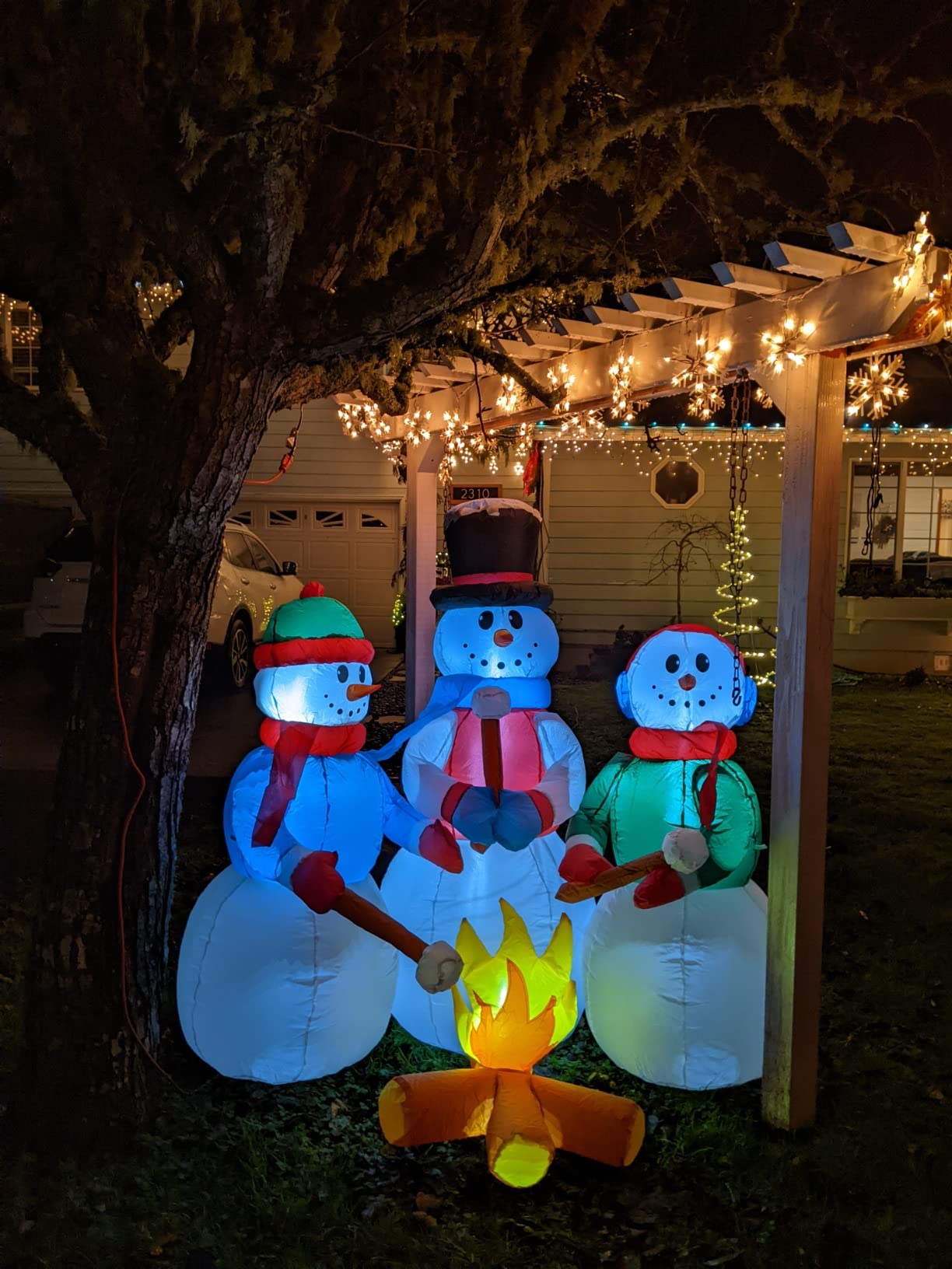 $13/mo - Finance 5 Foot Tall Huge Christmas Inflatable Snowmen Snowman ...