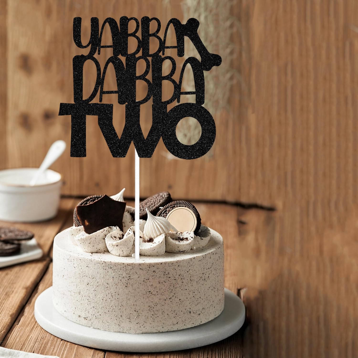 Snapklik.com : Yabba Dabba Two Cake Topper, Caveman Themed 2nd Birthday ...