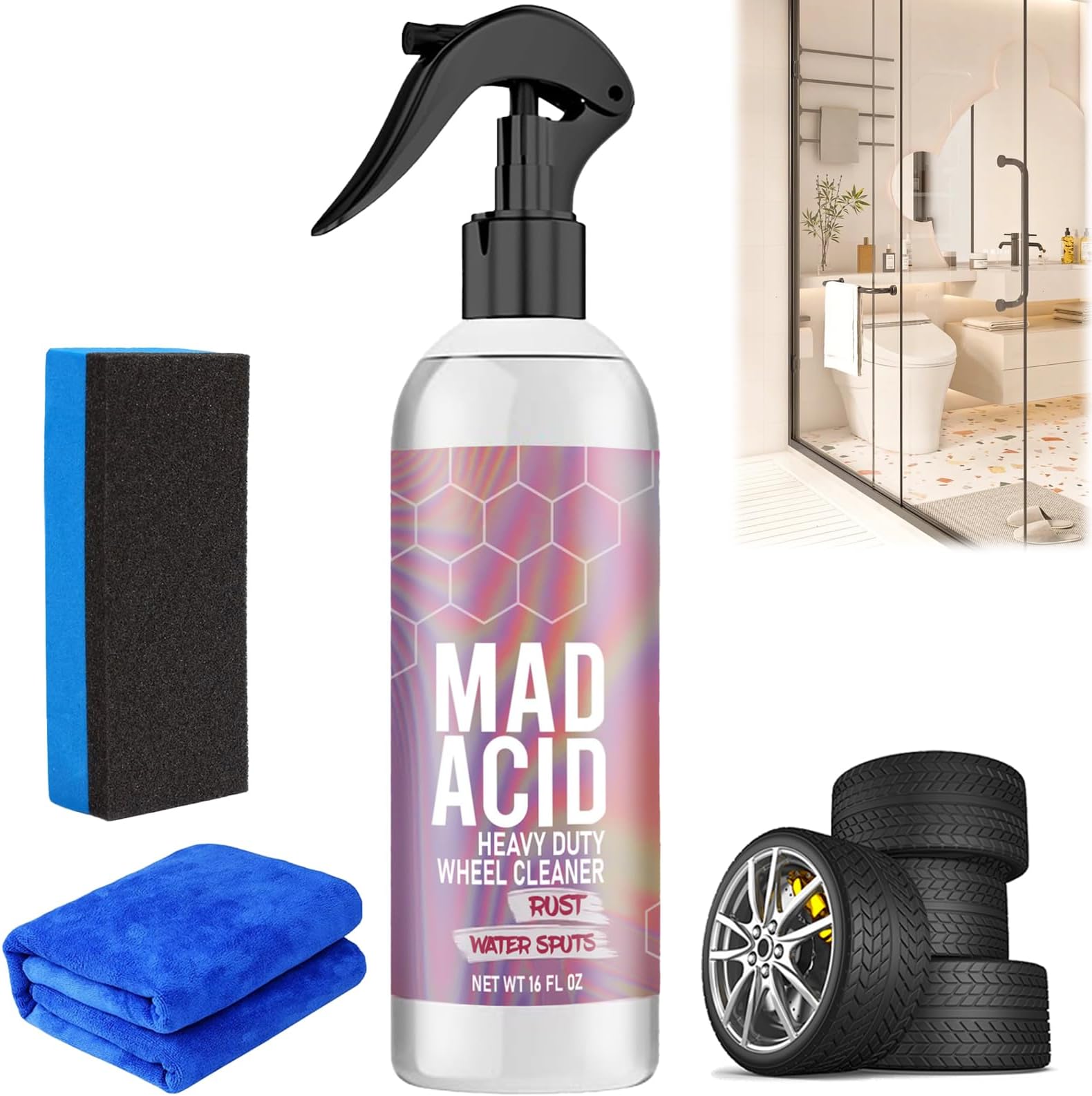 Amazon.com: HGRTUI MAD Acid, Mad Acid Glass Cleaner, Mad All Purpose ...