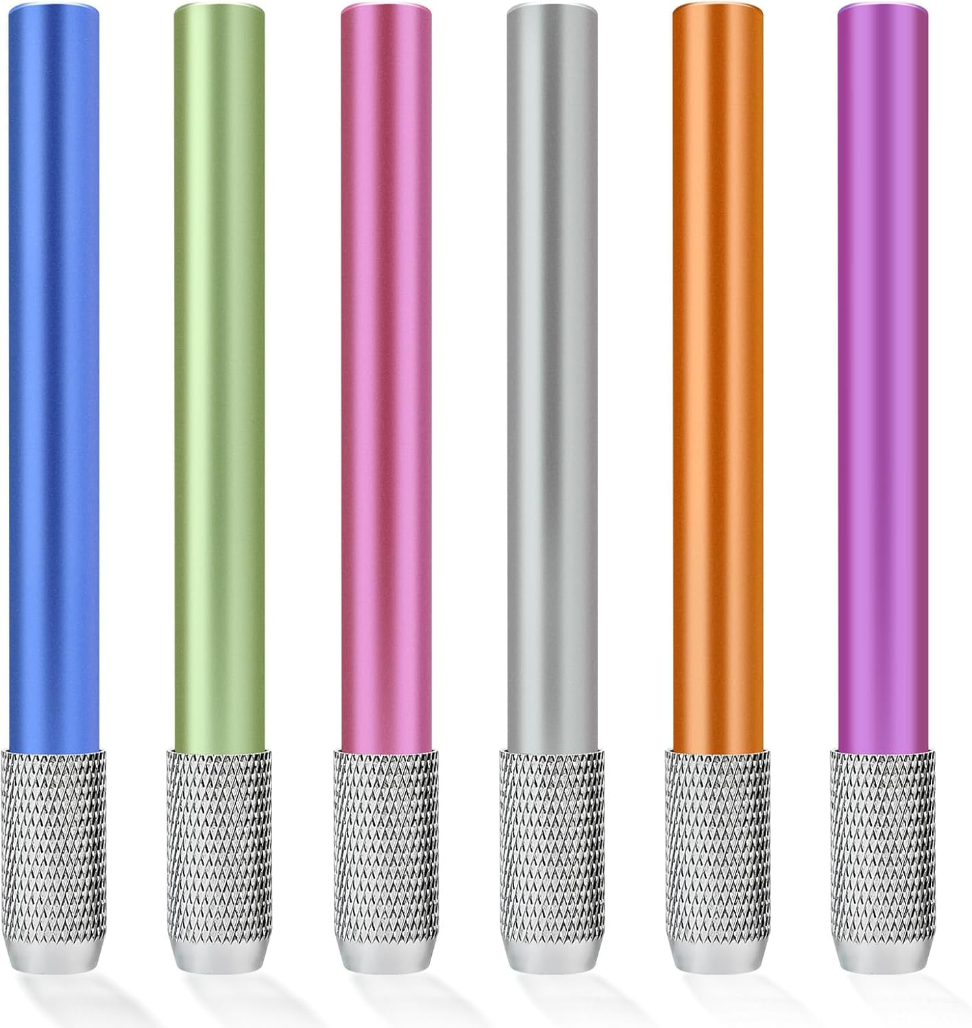 Amazon.com : Dirvcp 6PCS Aluminum Assorted Colors Pencil Lengthener ...