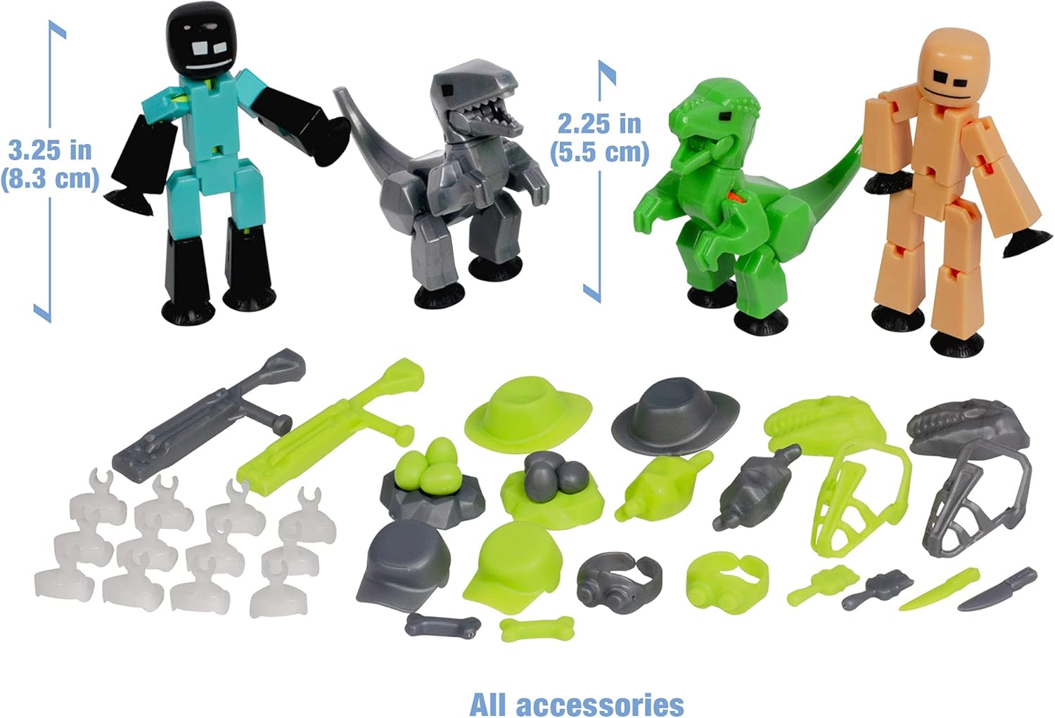 Buy Zing Stikbot Dino Theme Pack Bundle, Set of 2 Stikbots, 2 Stikbot ...