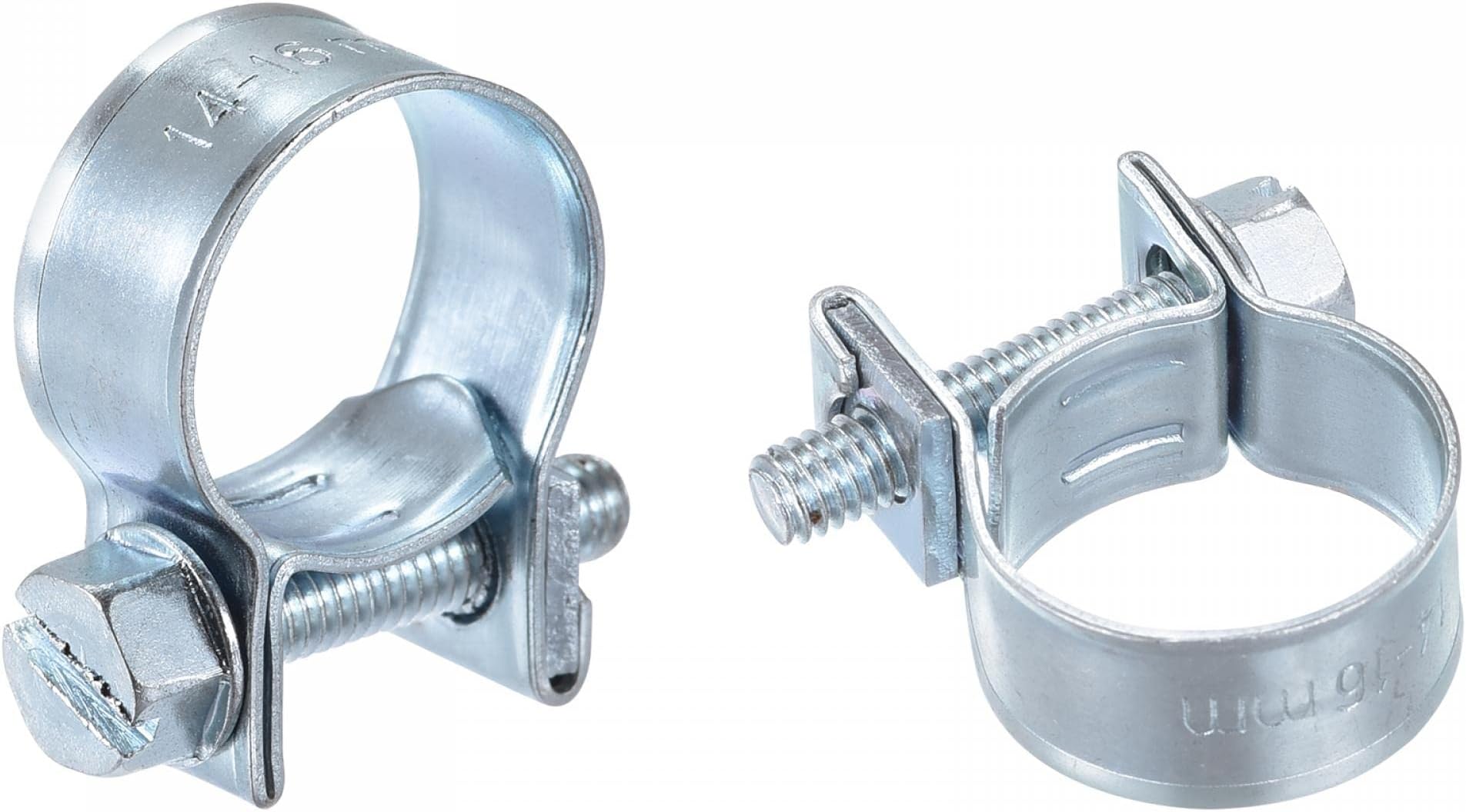 Amazon.com: uxcell 19-21mm Mini Fuel Injection Hose Clamp Zinc Plated ...