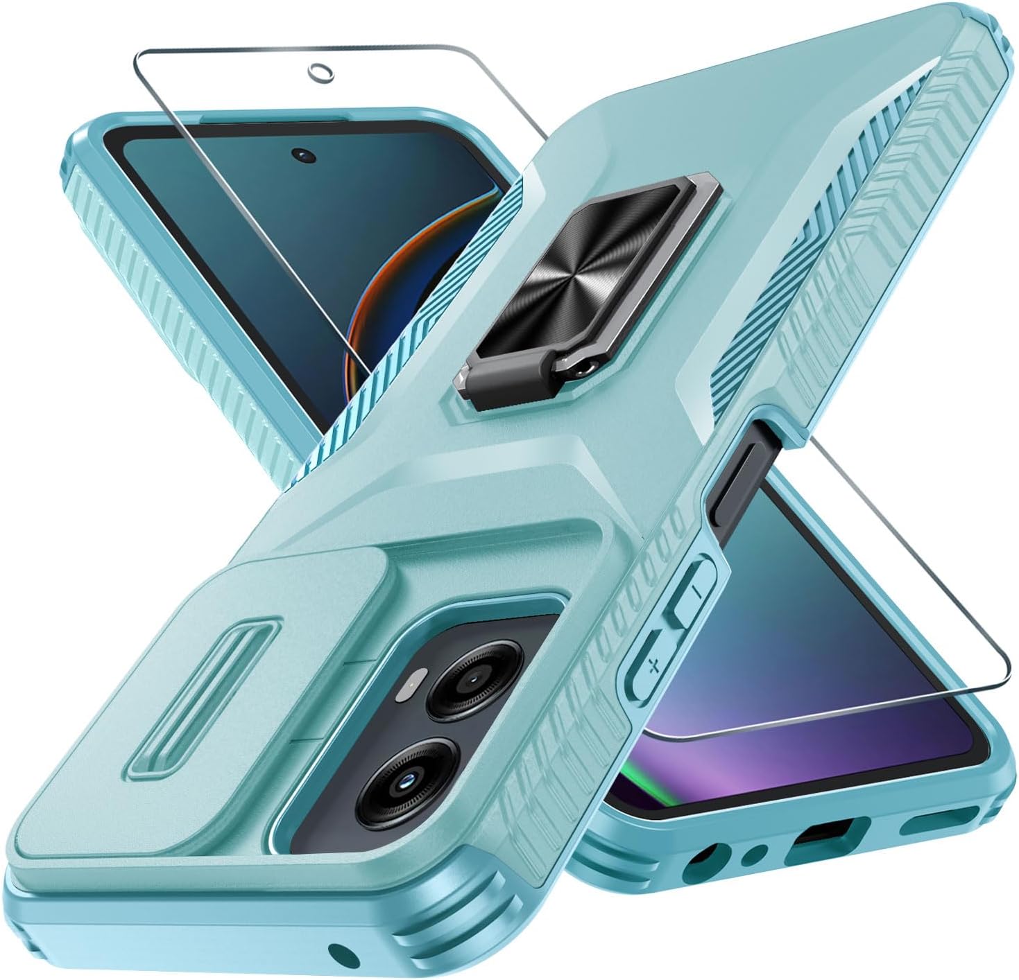 Amazon.com: CASEJEEN for Motorola Moto G 5G 2024 Case with Tempered ...