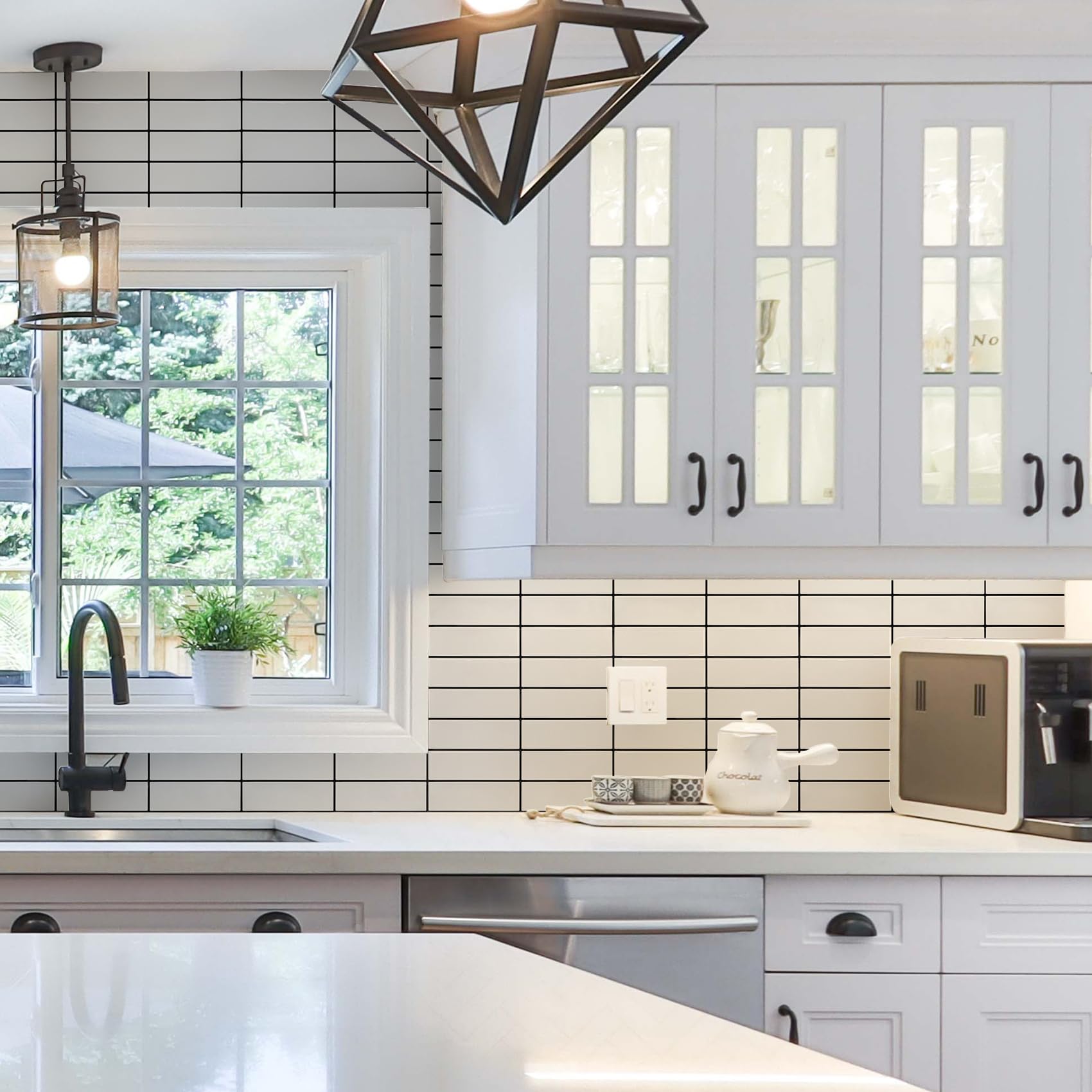 Tic Tac Tiles Peel And Stick STICKGOO Peel And Stick Backsplash Tiles ...