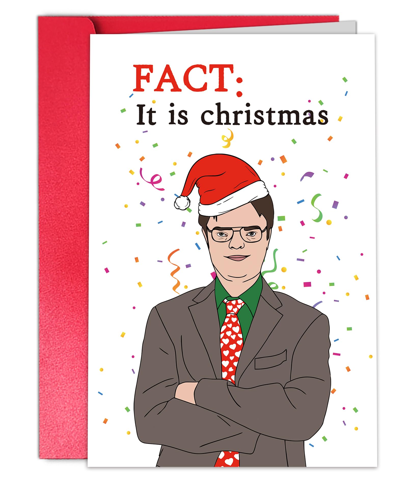 Amazon.com : TQDaiker The Office Christmas Card, Dwight Schrute Xmas ...