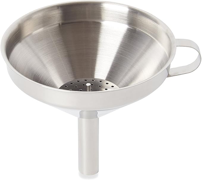 Amazon.com: Fox Run Funnel with Removable Strainer, Stainless Steel, 5 ...