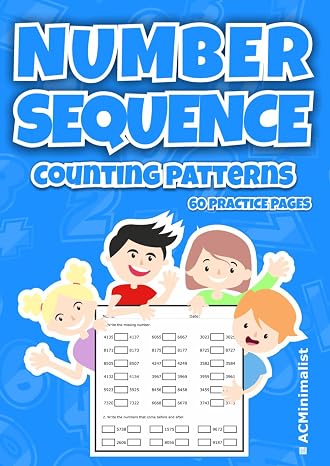 Number Sequence Write the Missing Number Counting Patterns 60 Practice ...