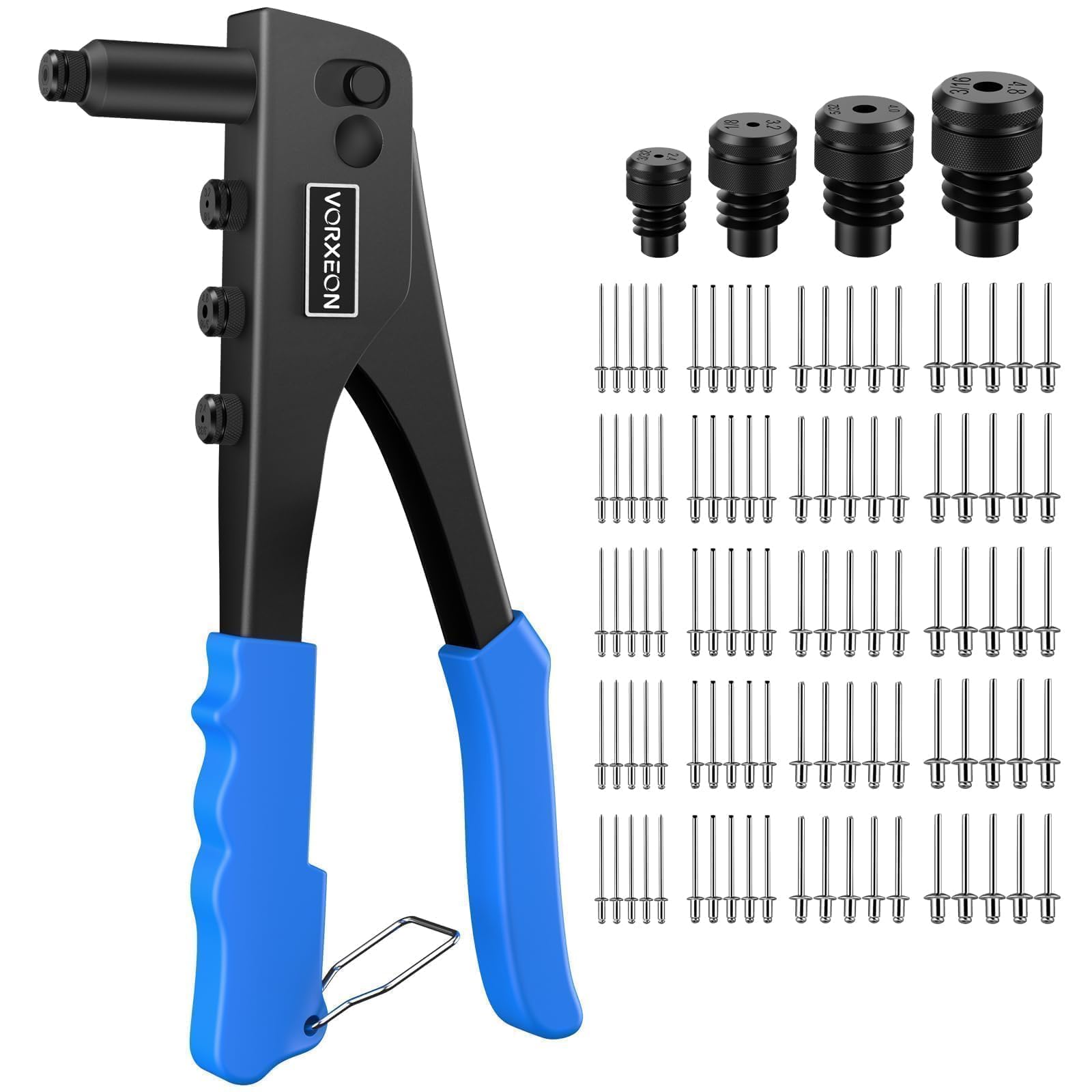Amazon.com: VORXEON Heavy Duty Hand Riveter Tool Kit Professional Pop ...