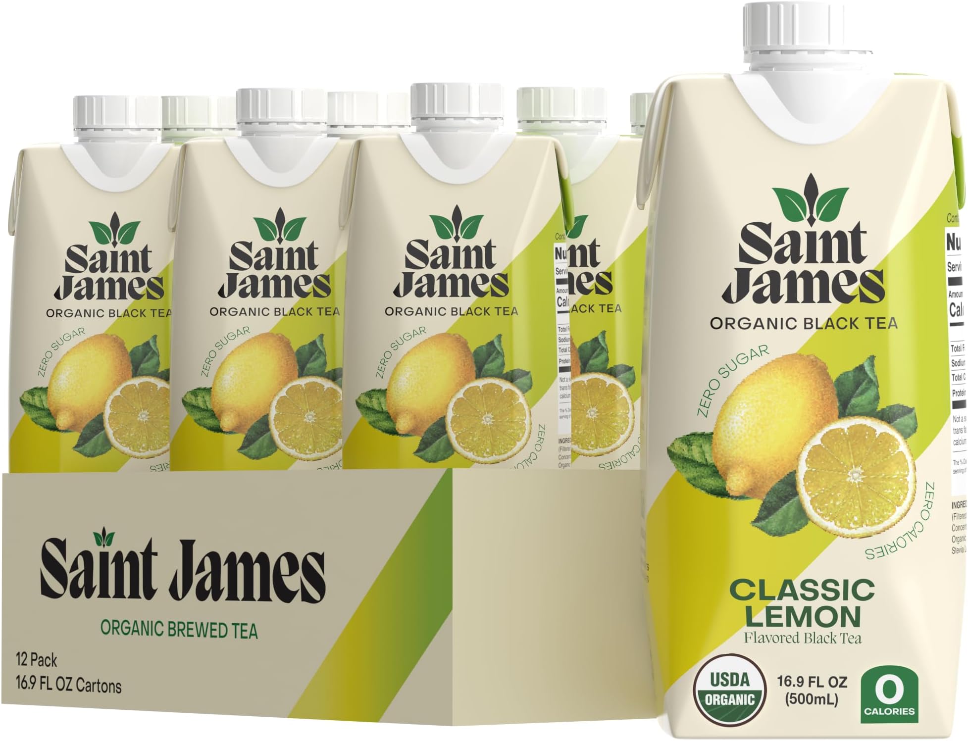 Amazon.com : Saint James Iced Tea | Organic Black Tea | Organic, Non ...