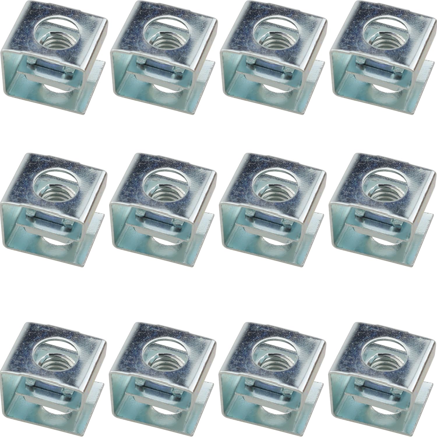 Amazon.co.jp: ZCZQC 12個 M6ケージナット 炭素鋼 U字型スライドオンケージナット : DIY・工具・ガーデン