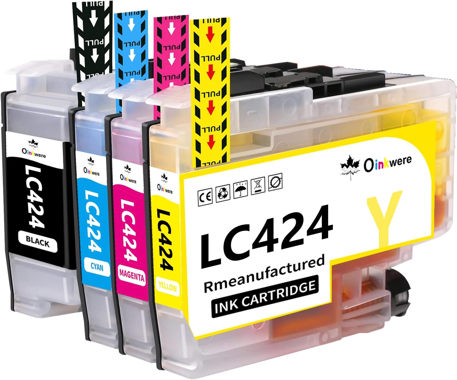 OINKWERE LC424 Ink Cartridges for Brother LC424 Ink Cartridges ...