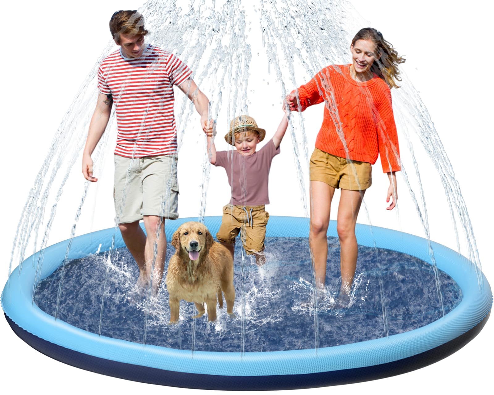 Snapklik.com : Kids Dog Splash Pad Sprinkler - Non Slip Dog Sprinkler ...