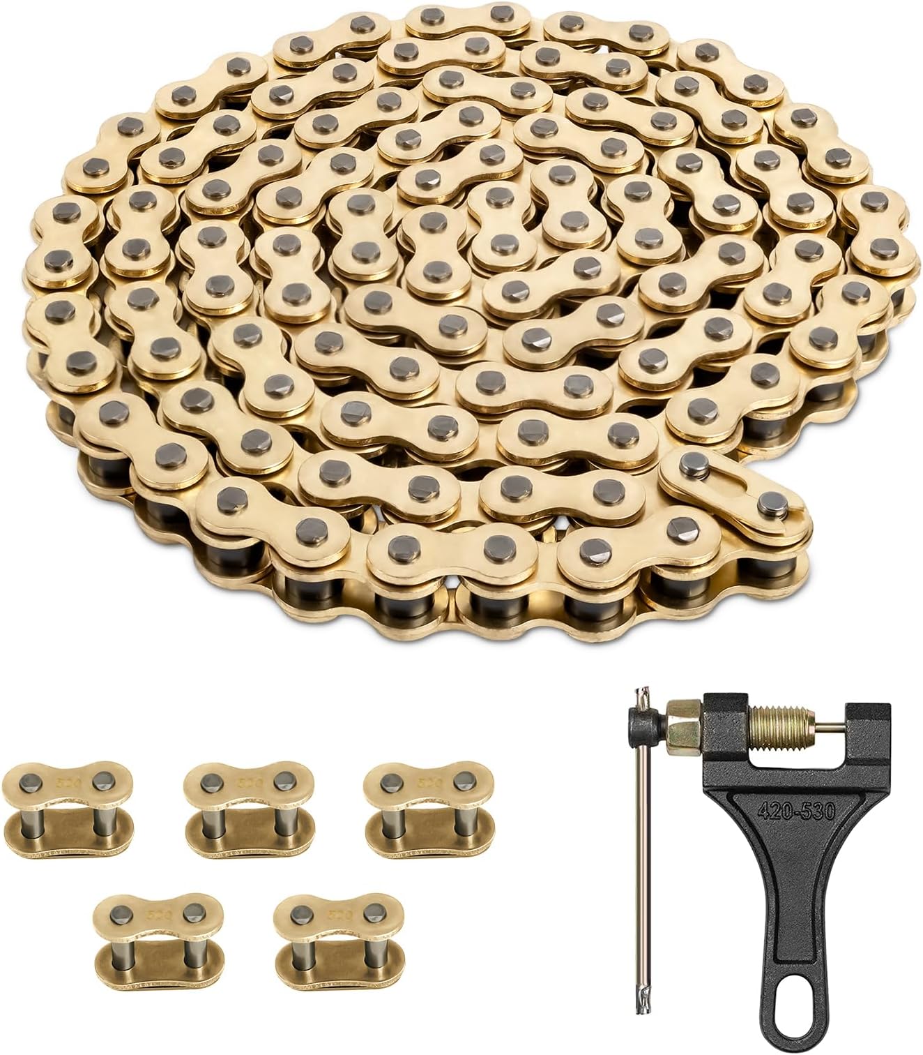 Amazon.com: RK Racing Chain M520HD-116 (520 Series) 116-Links Standard ...