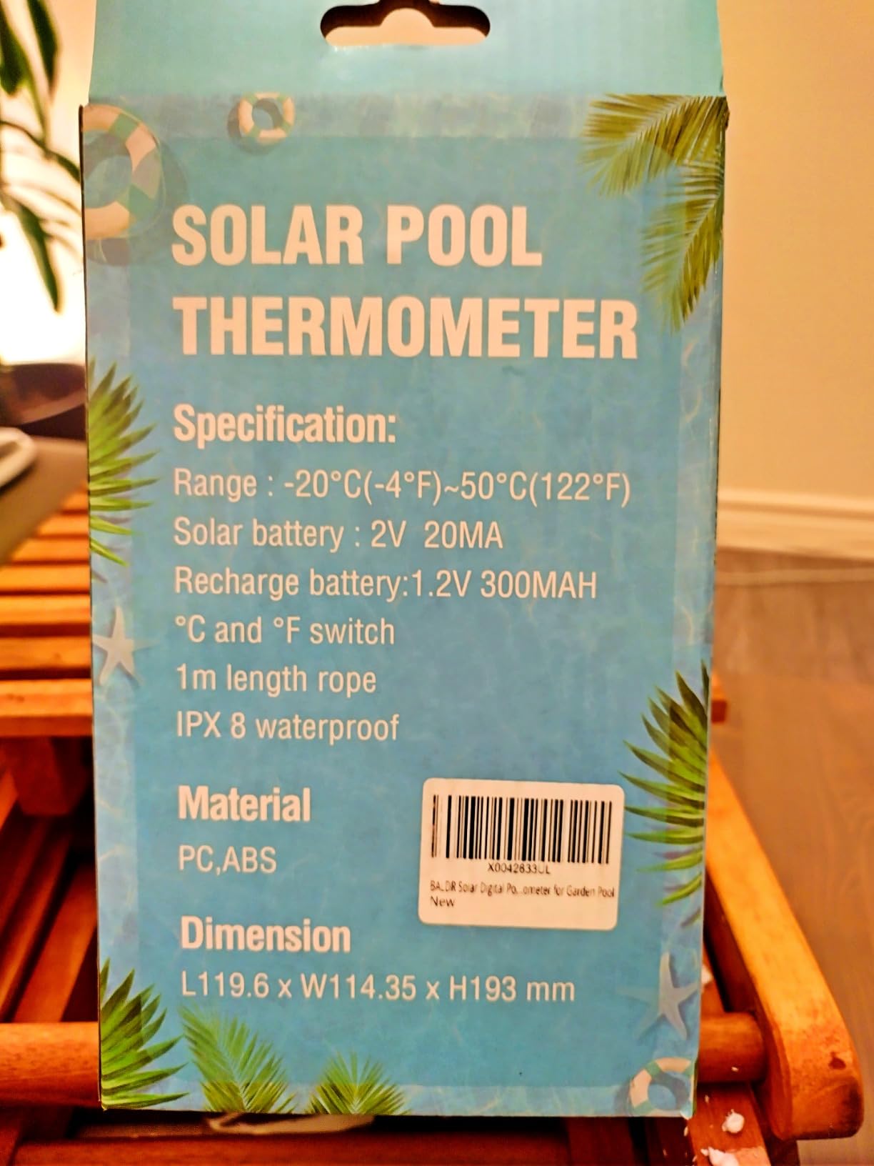 $4/mo - Finance BALDR Solar Pool Thermometer Floating Easy Read IPX-8 ...