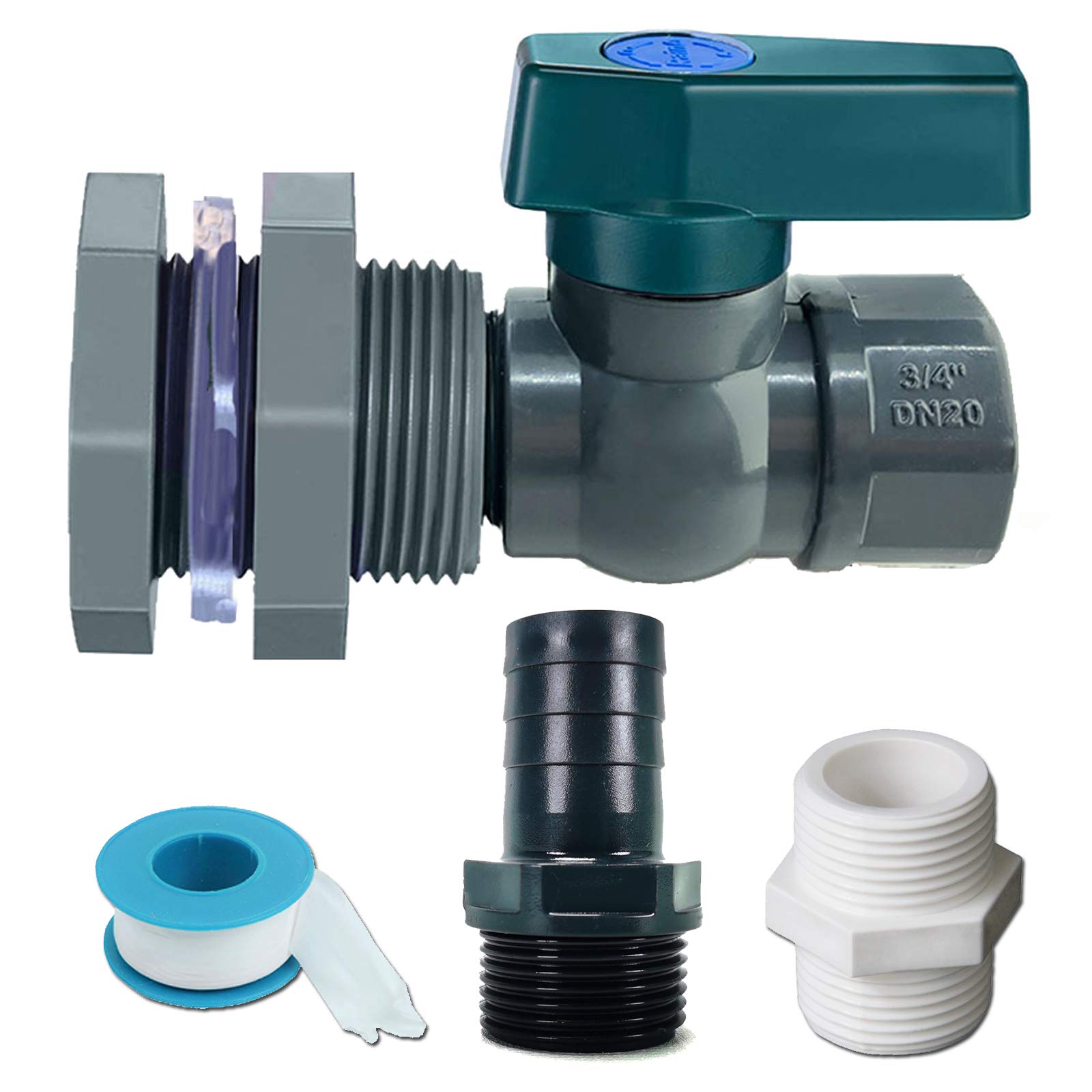 Snapklik.com : Rain Barrel Spigot PVC Drain Valve Faucet