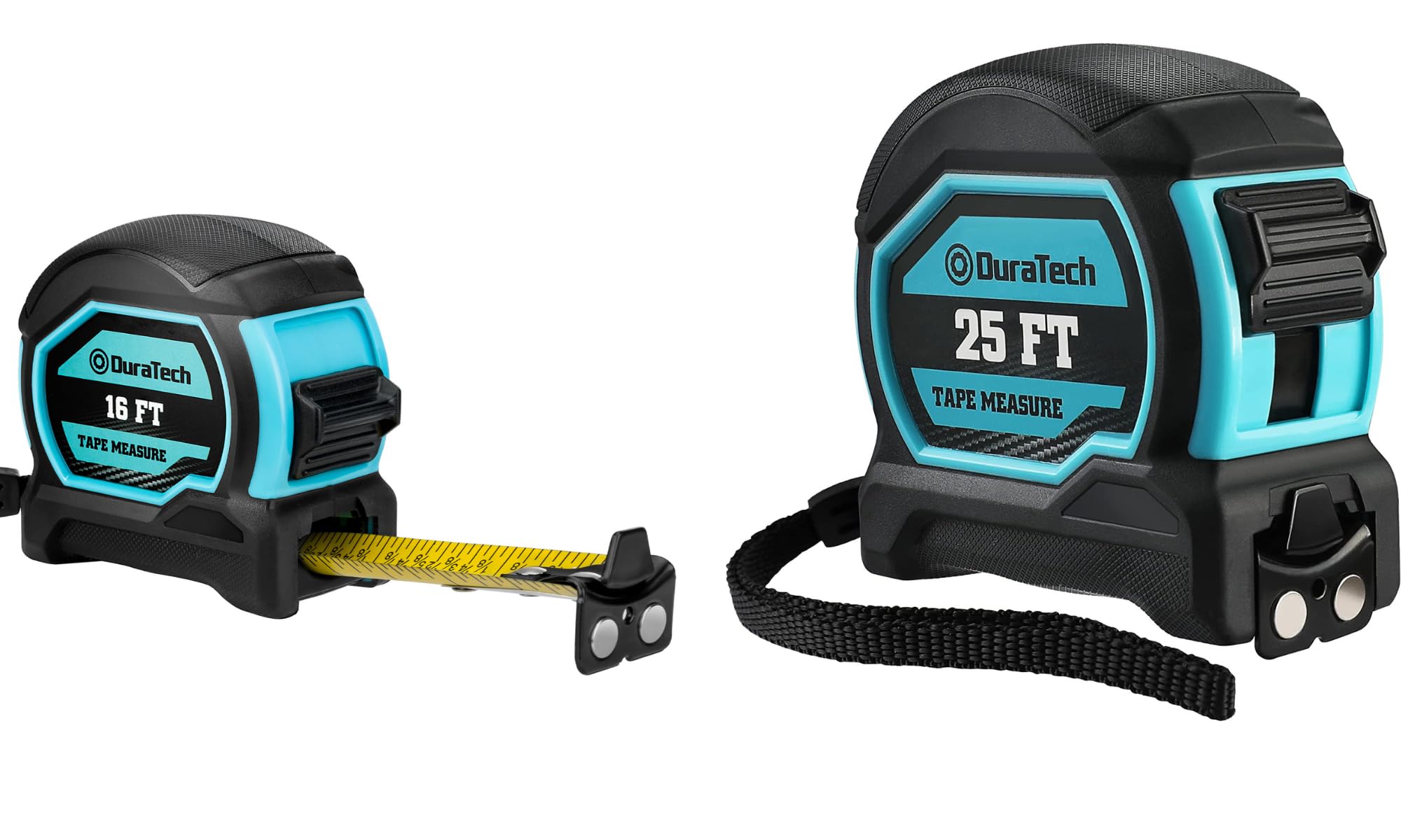 DURATECH Magnetic Tape Measure 25FT&16FT with Fractions 1/8 ...