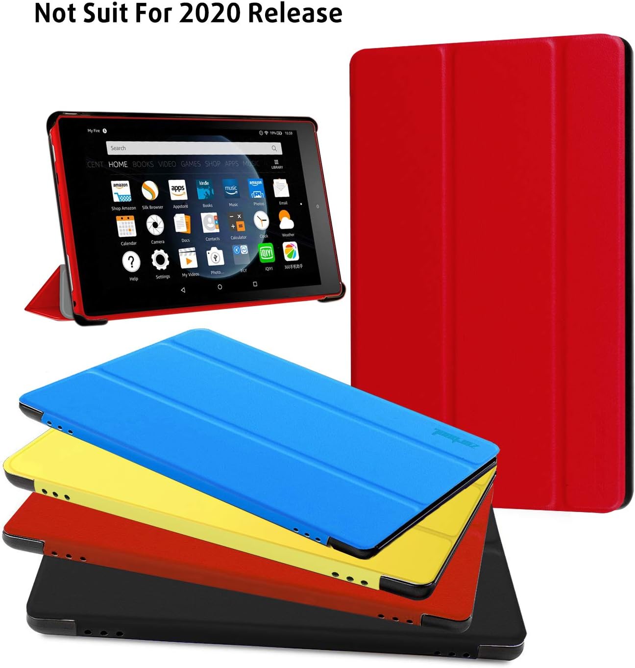 Amazon.com: Previous Generation Fire HD 8 Tablet Case -Protective Cover ...
