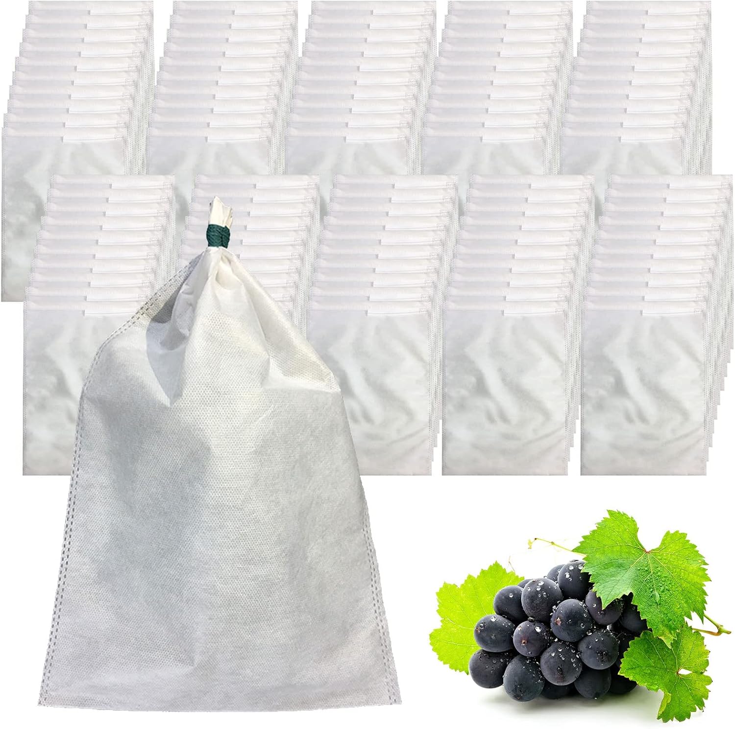 Pack of 50/100 Grape Protective Bags, 20 x 30 cm Fruit Protection Bags ...