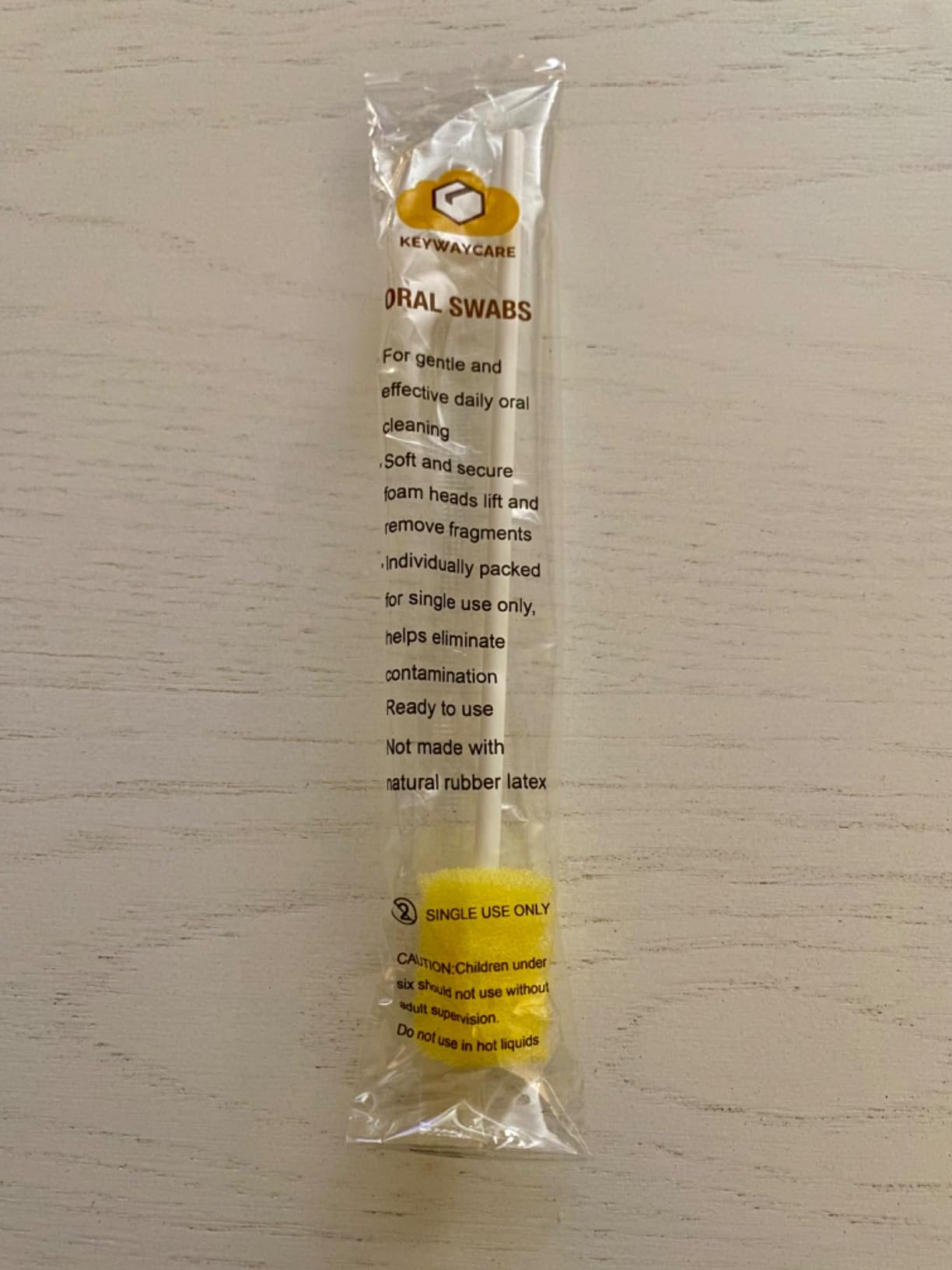 Amazon.com : KEYWAYCARE Oral Swabs Disposable 120 Pcs Each Individually ...